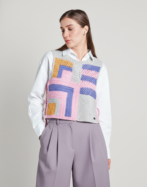 Color Vest – Chaleco de Mujer Tejido